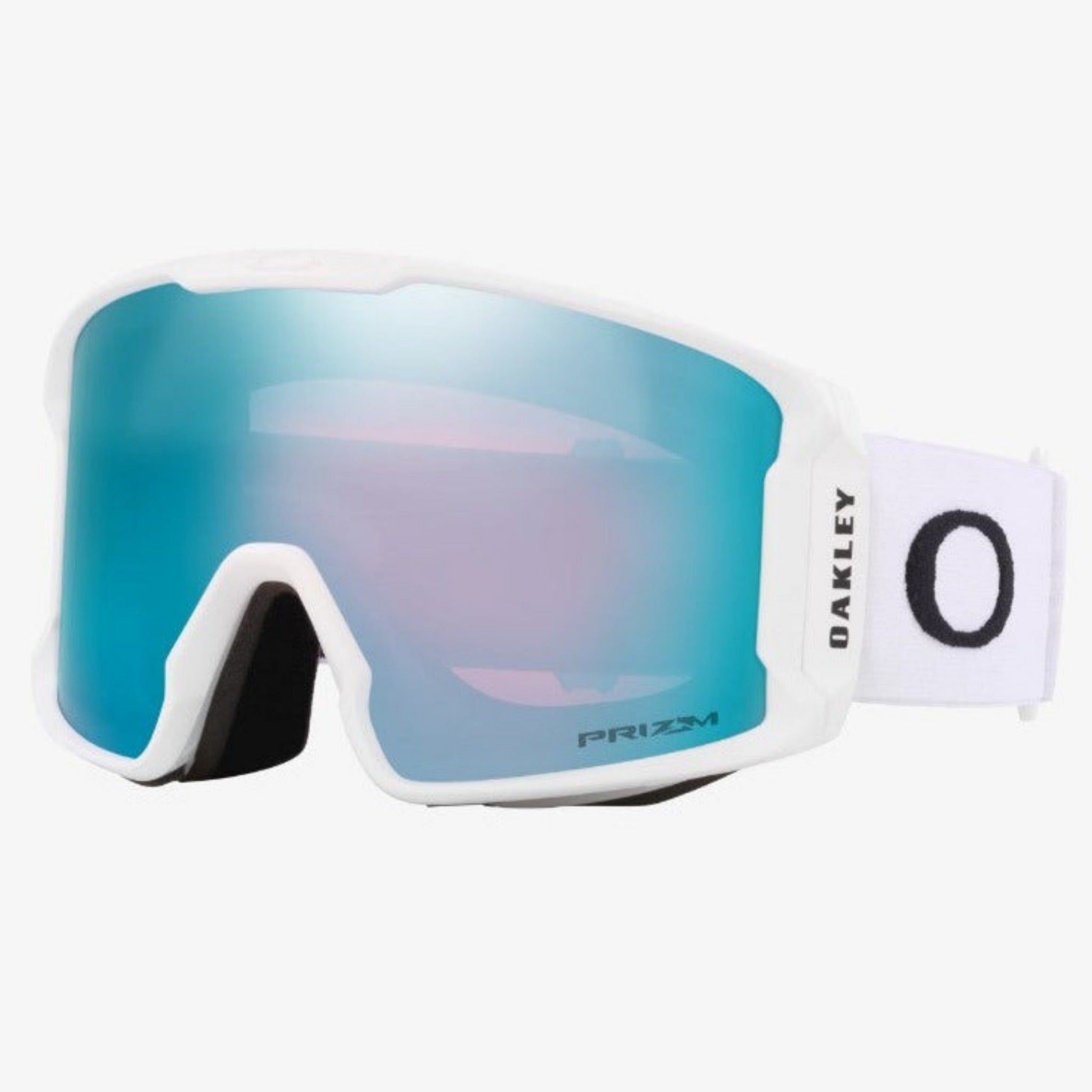 Oakley Line Miner - White, Prizm Sapphire Iridium Lens Large – Rapid ...