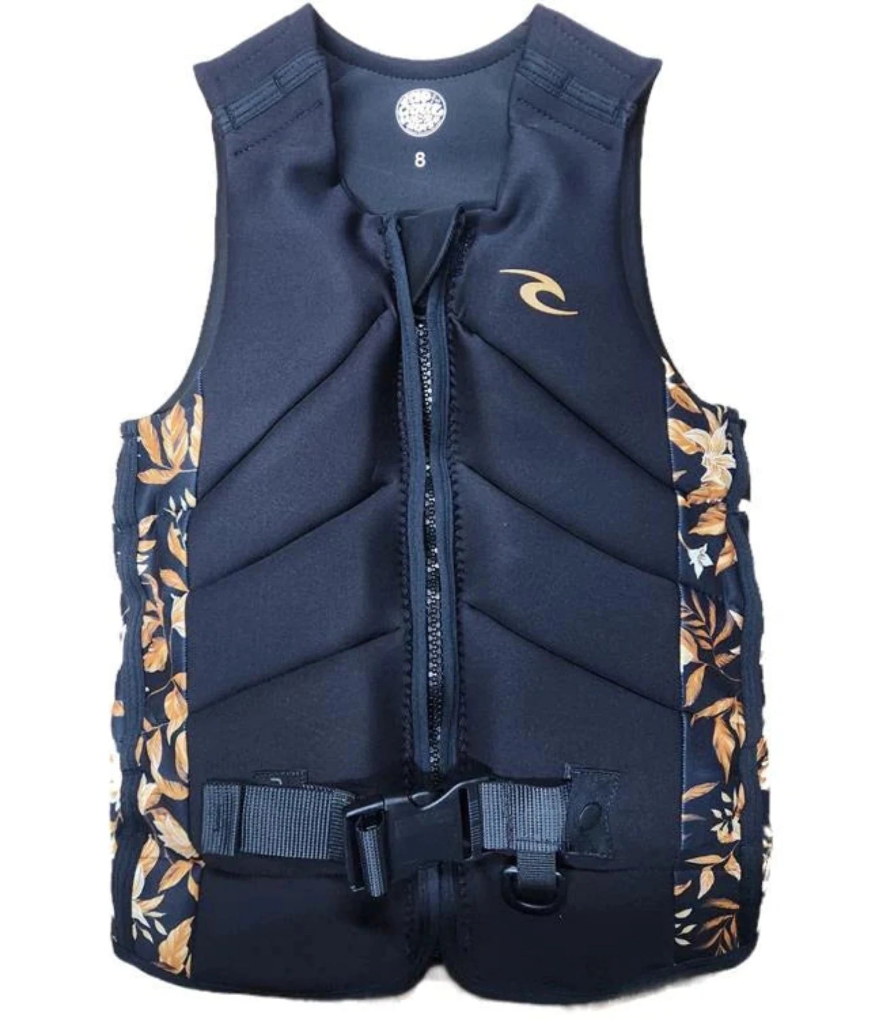 Rip Curl Women's Dawn Patrol Pro Life Jacket - Black/Gold – Rapid Surf ...