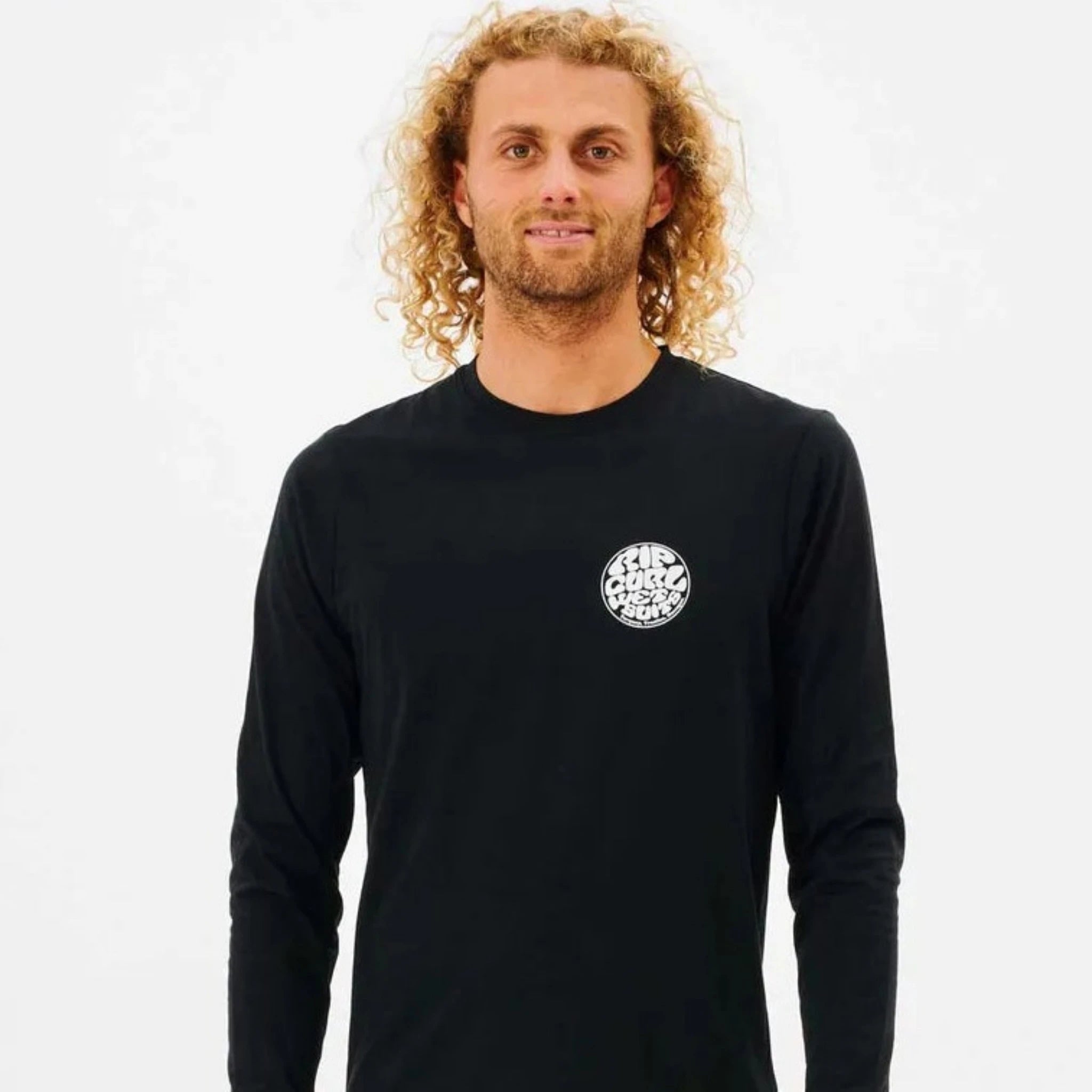 Rip Curl Icons of Surf Long Sleeve Rashie - Black | Rapid Surf & Ski