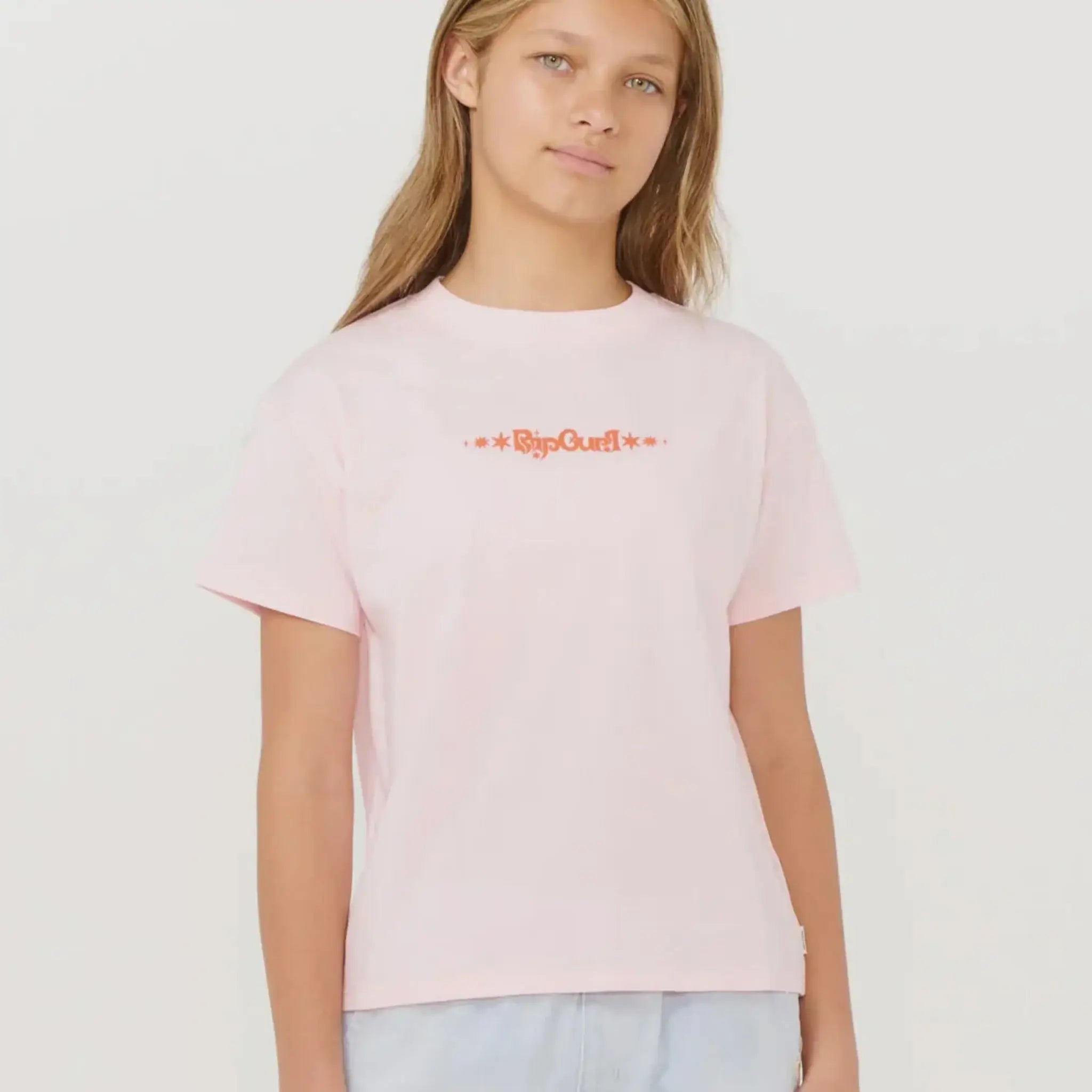 Rip Curl Girls Summer Solstice Relaxed Tee - Light Pink – Rapid Surf & Ski