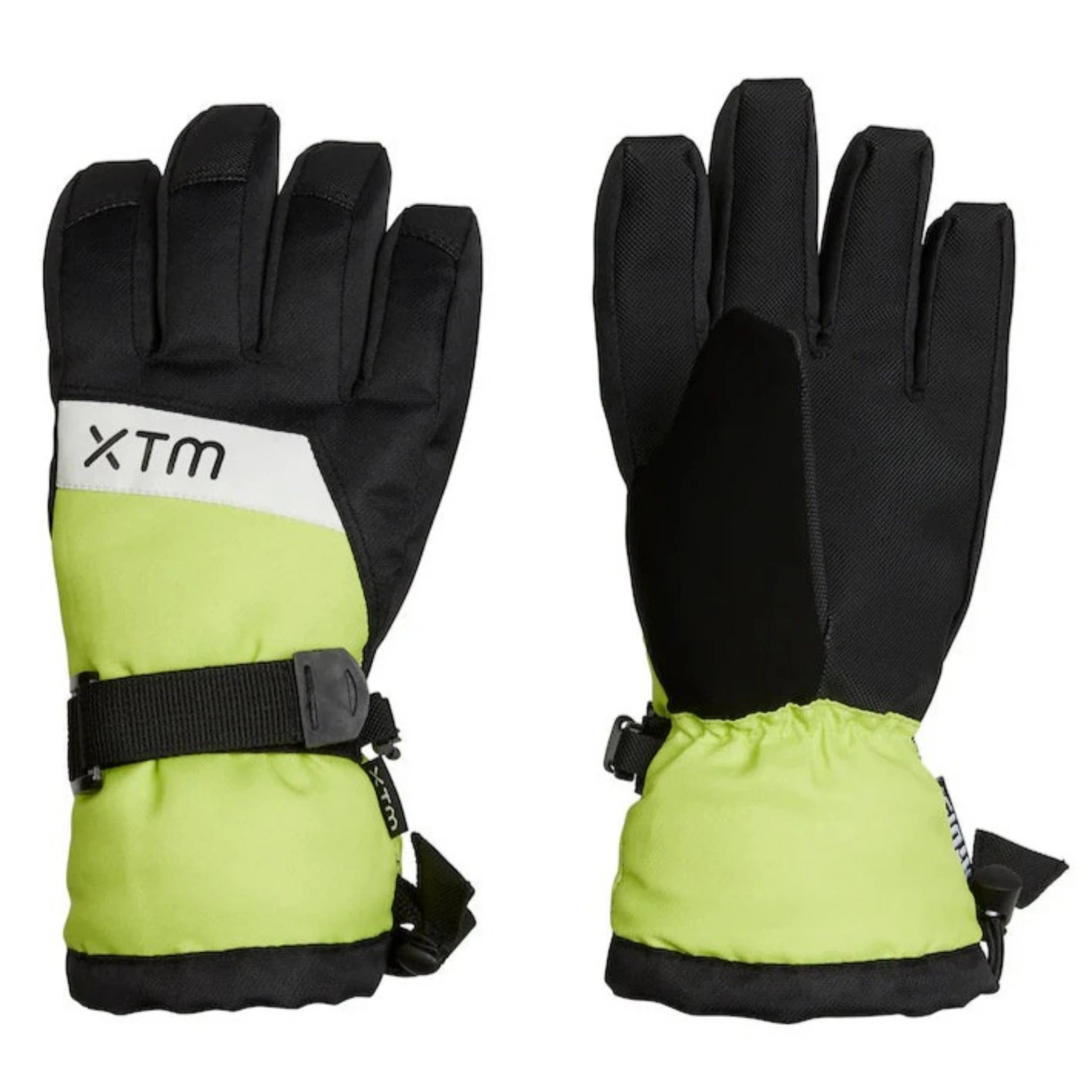 XTM Kids Zoom II Snow Gloves - Lime | Rapid Surf & Ski