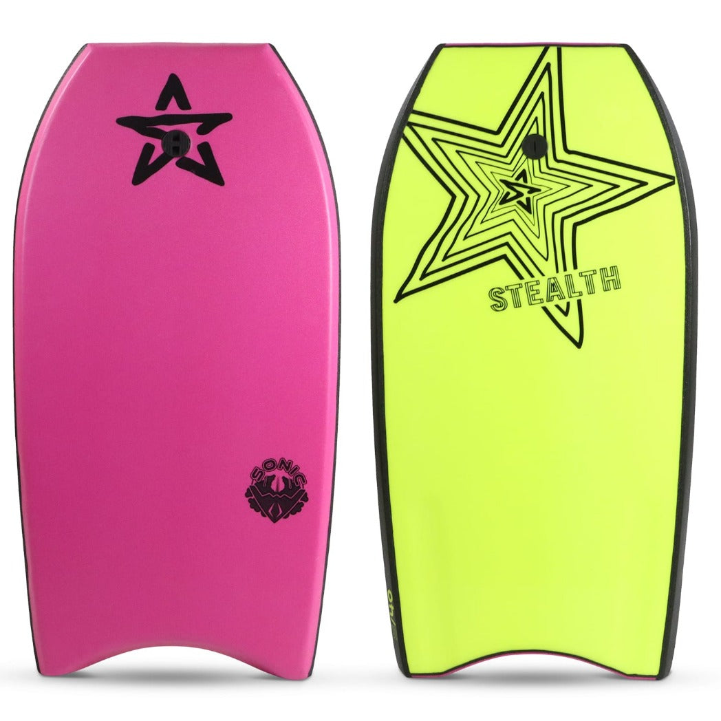 Stealth Sonic EPS Bodyboard - Pink/Fluro Yellow | Rapid Surf & Ski