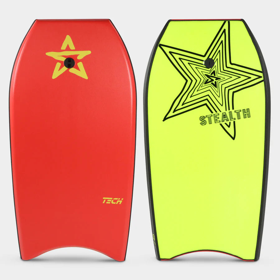 Stealth Tech EPS Bodyboard - Red/Yellow | Rapid Surf & Ski